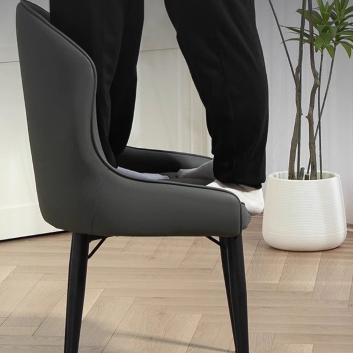 Alvin PU High Curve Dining Chair – Mirai Town PLT
