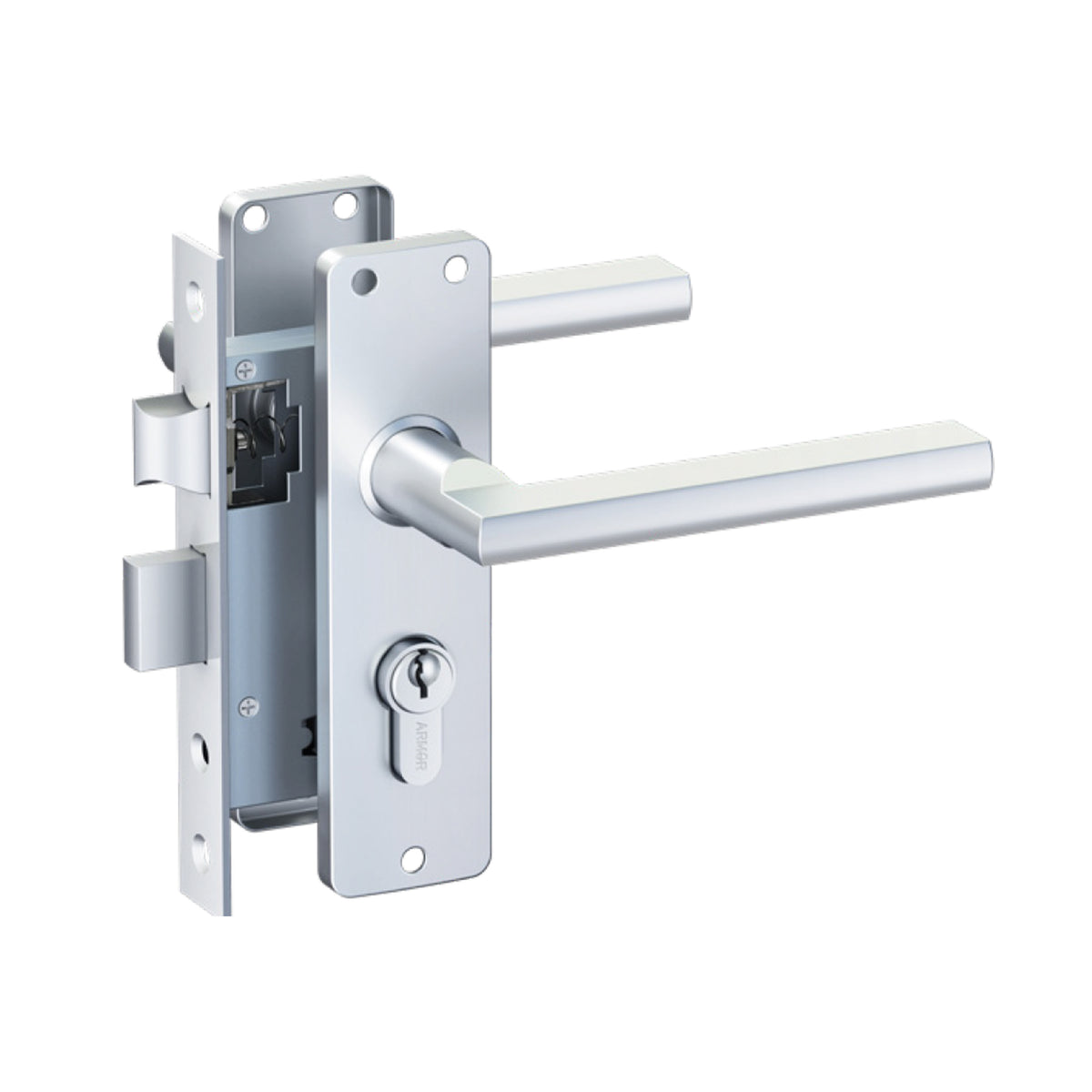 ARMOR Mortise Lock Double Cylinder ALM-4550/D60/2001/SS – Mirai Town PLT