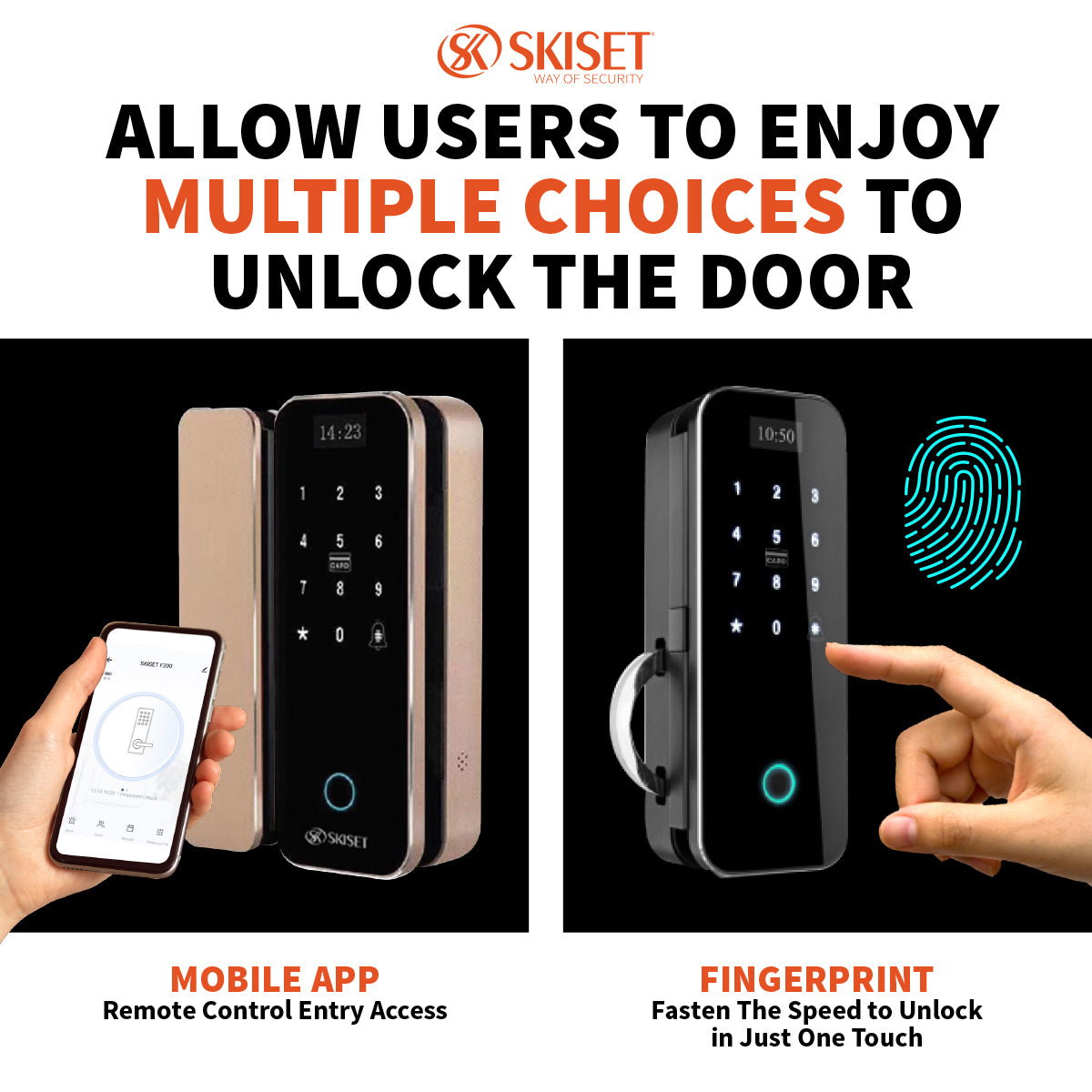 SKISET Smart Digital Lock F-200 – Mirai Town PLT