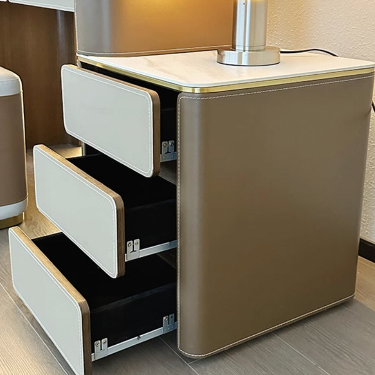 Elliott Modern Curve Edge Dressing Table 0.8m to 1.2m – Mirai Town Shop