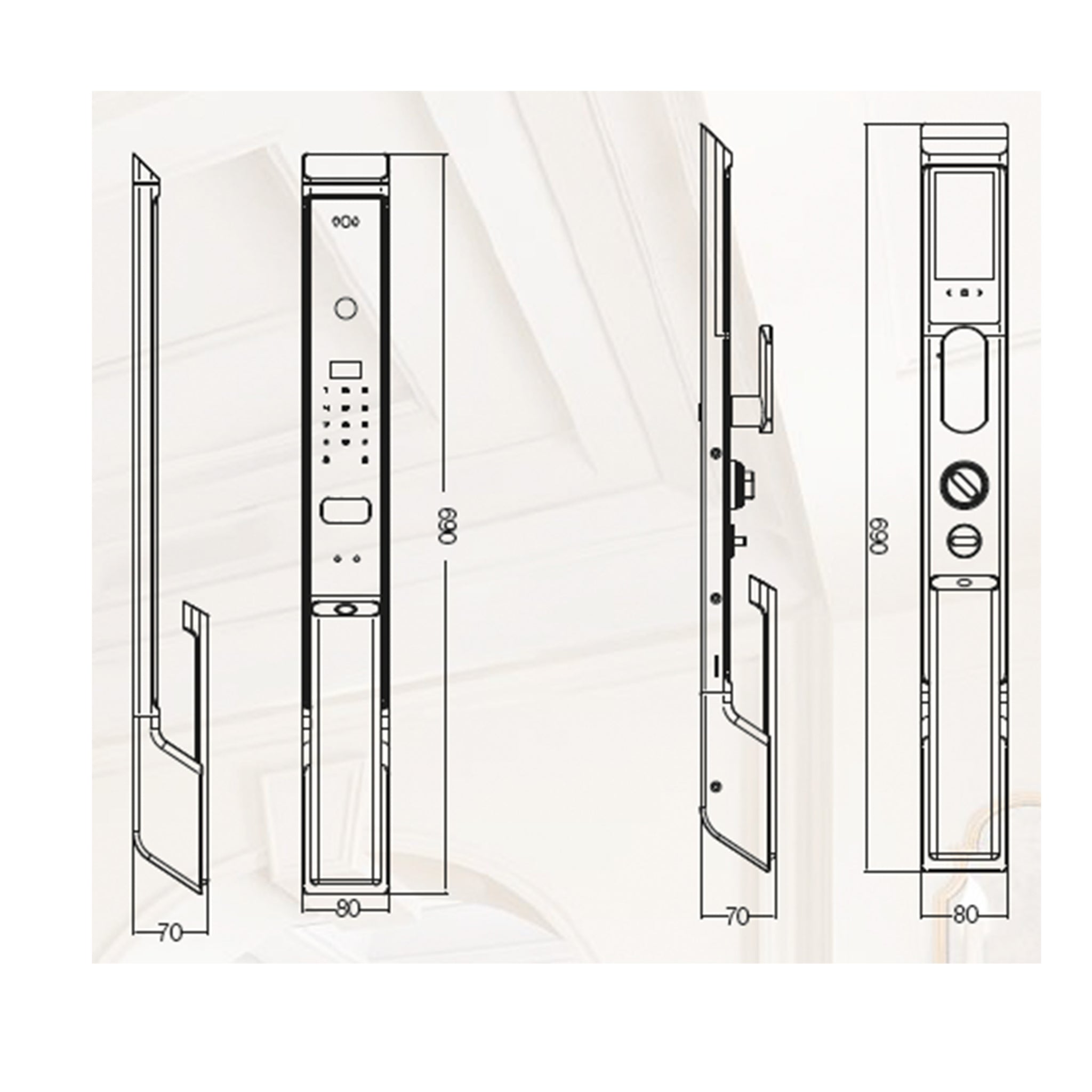 AEGLOG Premium Smart Lock AEG-SDL-P1 – Mirai Town Shop