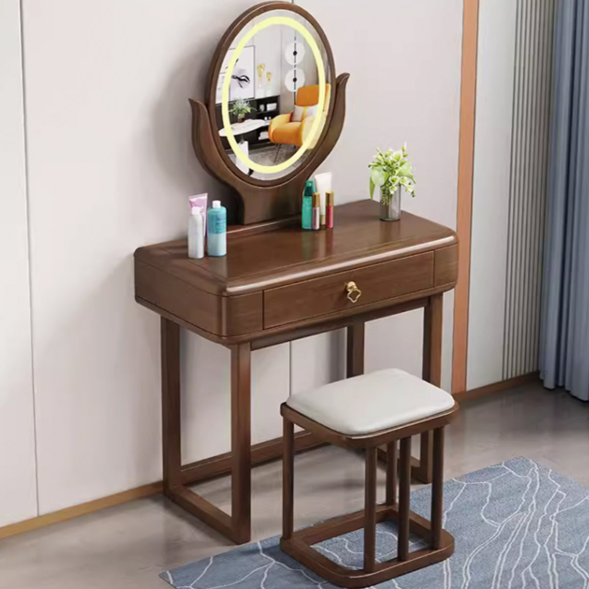 Hoover Solid Wood Dressing Table Set 0.8m to 1m – Mirai Town Shop