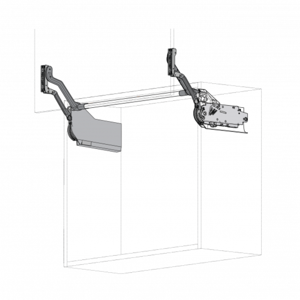 BLUM Aventos HL Mechanism With Lever Arms - Blumotion (Heights 300-349 ...