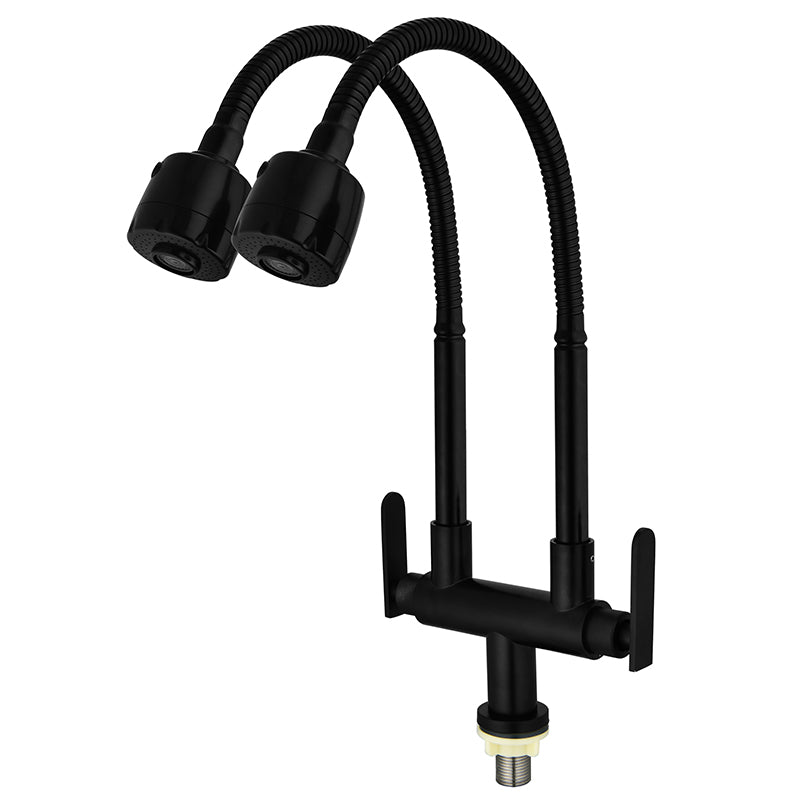 CABANA Pillar Mounted Flexible Head (Double) Kitchen Tap CB2534SS ...