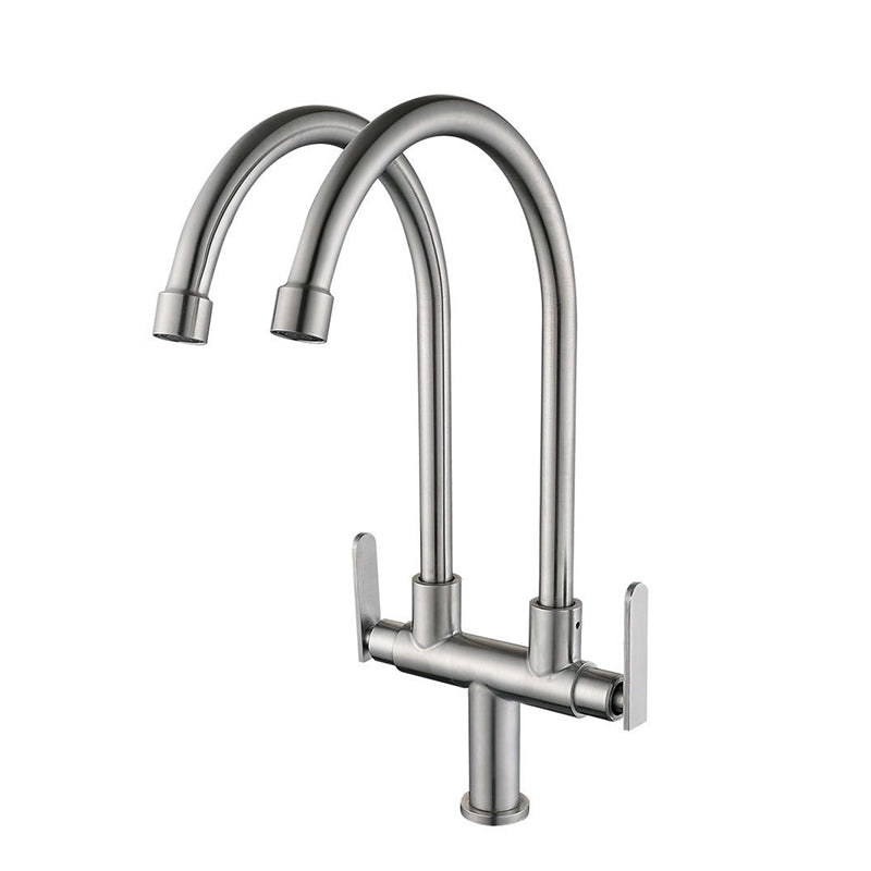 CABANA Pillar Mounted Kitchen Tap (Double) CB2513SS – Mirai Town Shop